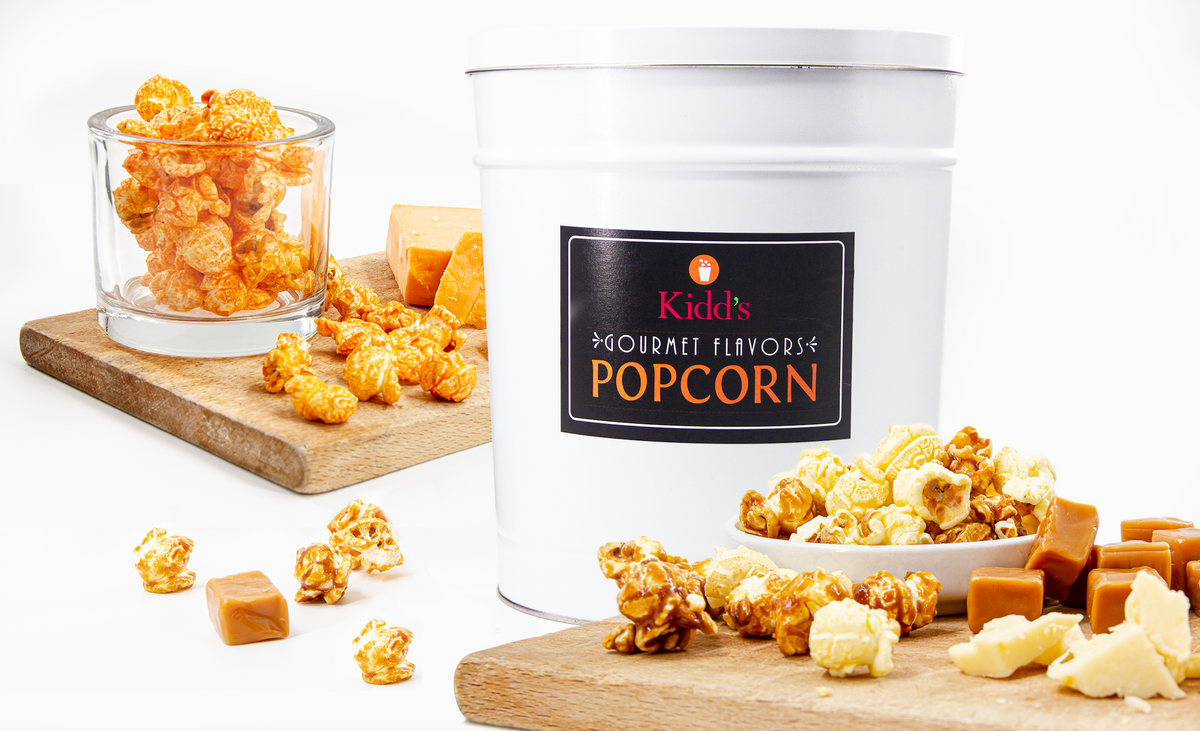 Order Traditional 3 Flavor Popcorn Tin - Kidd's Pop Shop